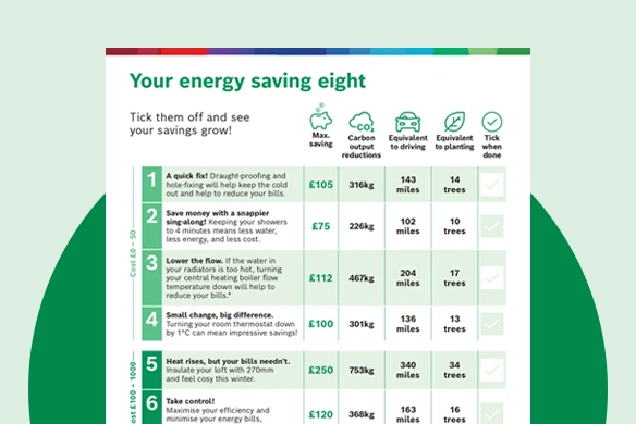 Energy saving tips | Worcester Bosch