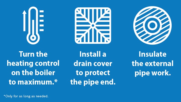 How to Thaw a Frozen Boiler Condensate Pipe | Worcester Bosch
