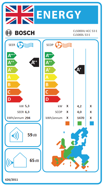Bosch Climate 5000 Large Split Cassette range - Energy Superstore