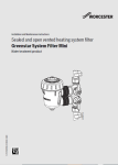 Mini Filter Installation Manual | Worcester Bosch