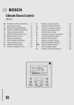 Bosch Climate Wired Controller Manual | Worcester Bosch